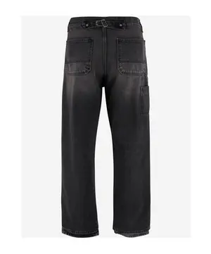 HAIKURE Mid-waisted Straight-leg Jeans