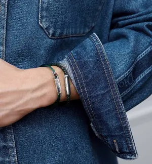 Dior Cannage Woven Leather Bracelet