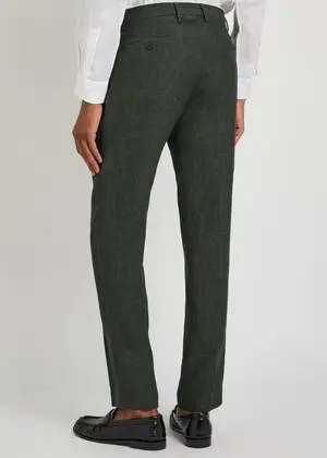 Sunspel Tapered-leg Linen Trousers