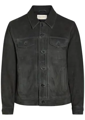 Officine Générale Liam Suede Jacket - Grey