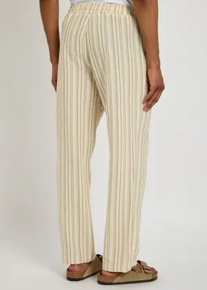 LES DEUX Houston Stripe Cotton-blend Trousers