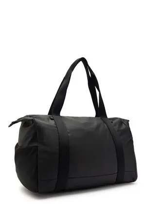 BOSS Stenson Logo Coated Faux Leather Holdall - Black