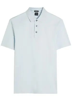 BOSS Cotton Polo Shirt - Light Blue