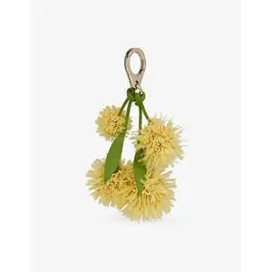 CHRISTIAN LOUBOUTIN Mimosa Flower Leather Bag Charm - Multi/gold
