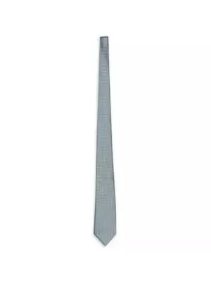 Zegna Jacquard-woven Silk Tie - Blue