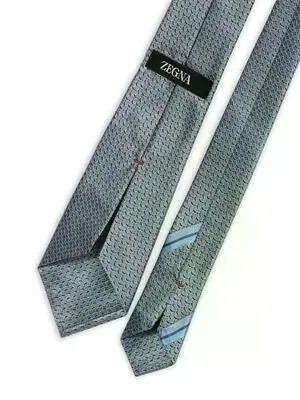 Zegna Jacquard-woven Silk Tie