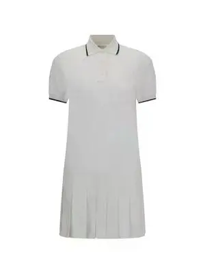 Brunello Cucinelli Piqué Polo Collar Mini Dress