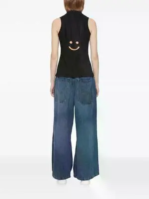 MELITTA BAUMEISTER Ribbed Crew Neck Tank Top