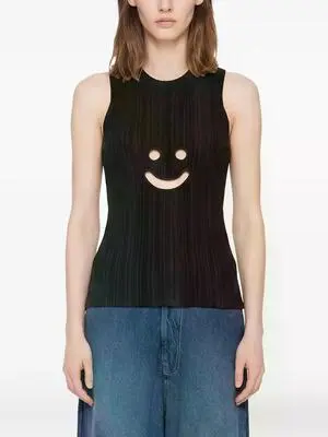 MELITTA BAUMEISTER Ribbed Crew Neck Tank Top