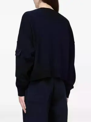 MEIMEIJ Cotton Cardigan With Boat-patch Detail