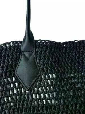 VIVIENNE WESTWOOD Orb Plaque Woven Tote Bag