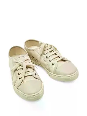 Gucci Gg Canvas Leather Sneakers
