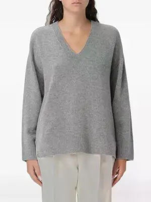 Emporio Armani V-neck Cashmere Sweater - Grey