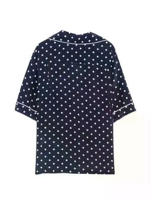 P.a.r.o.s.h Polka-dot Shirt With Piped Trim
