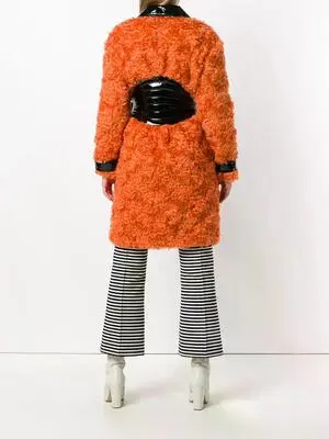Moschino Belted Shearling Coat