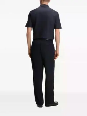 BOSS Stripe-textured Polo Shirt