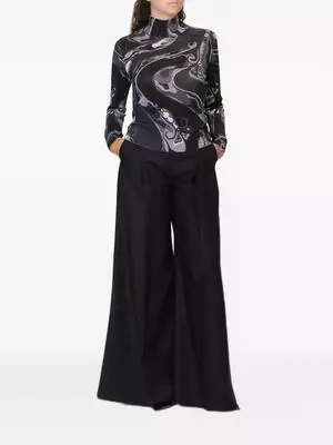 Emilio Pucci Abstract Print Roll Neck Sweater