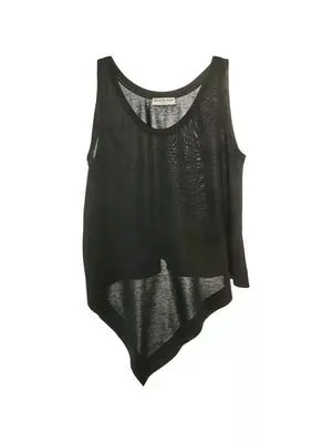 Balenciaga Asymmetric Stretch-knit Tank Top - Black