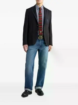 Etro Striped Button-down Cotton Shirt - Blue