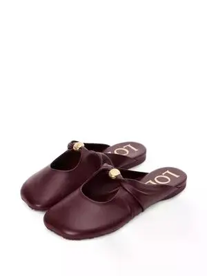 Loewe Pebble Leather Mules