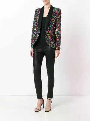 Moschino Floral Embroidered Blazer