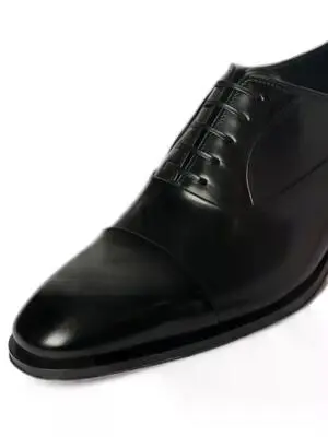 FERRAGAMO Cap-toe Leather Oxford Shoes
