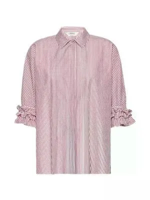 Max Mara Bordeaux Cotton Poplin Shirt