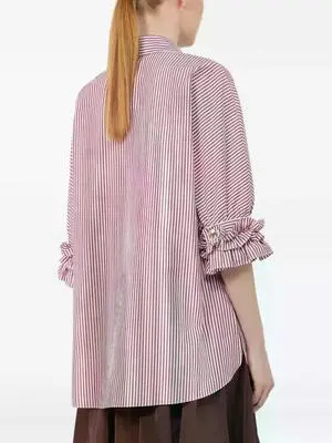 Max Mara Bordeaux Cotton Poplin Shirt
