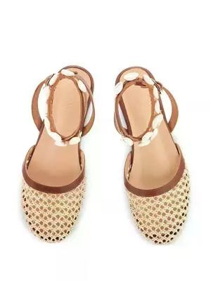 ANCIENT GREEK SANDALS Filothea Woven Flat Pumps
