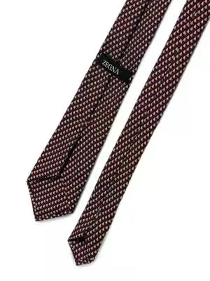 Zegna Silk Sail Print Tie