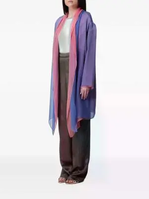 Giorgio Armani Triple-layer Silk Cape