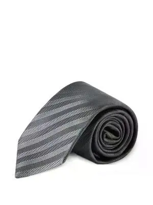 Brunello Cucinelli Silk Chevron Neck Tie