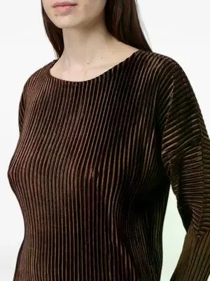 MEIMEIJ Plissé-effect Long-sleeve Top