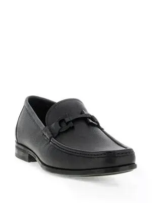 FERRAGAMO Gancini Grained Leather Loafers