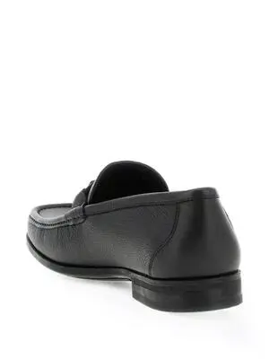FERRAGAMO Gancini Grained Leather Loafers