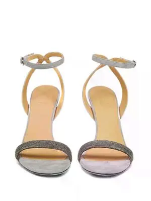 Eleventy Embellished Buckled Sandals