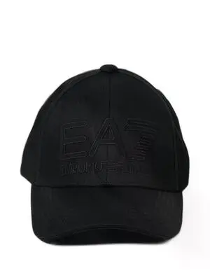 EA7 Logo Baseball Cap - Black