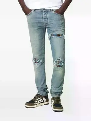 Amiri Flannel Mx1 Jeans - Grey