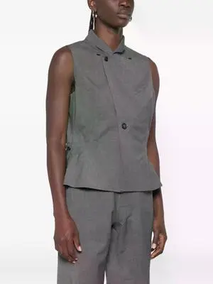 Coperni Drawstring Waist Buttoned Gilet