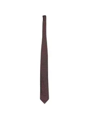 Zegna Jacquard Silk Tie - Red