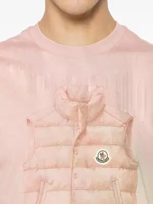 Moncler Down Jacket Print Cotton T-shirt