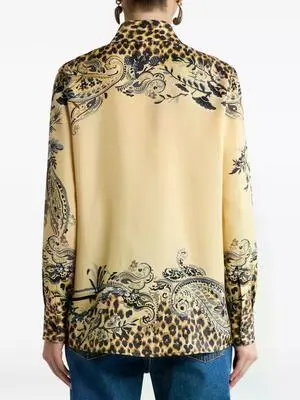 Etro Silk Leopard Print Shirt