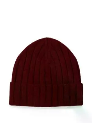 Emporio Armani Ribbed Knit Beanie Hat