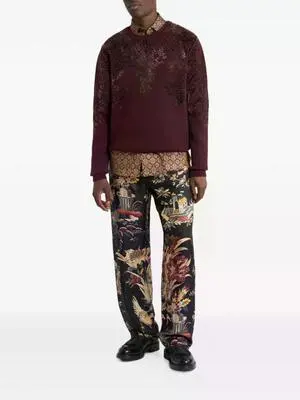 Etro Cotton Satin Shirt With Medallion Motif