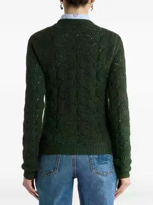 Etro Wool-blend Sweater With Paisley Detailing