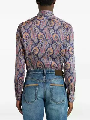 Etro Paisley-print Cotton-satin Shirt