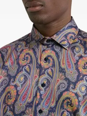 Etro Paisley-print Cotton-satin Shirt