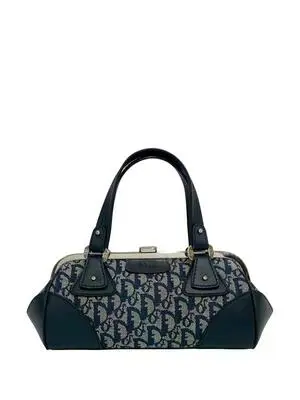 Dior Diorissimo Trotter Canvas Frame Bag Handbag - Blue