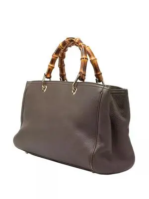 Gucci Calfskin Bamboo Shopper Satchel