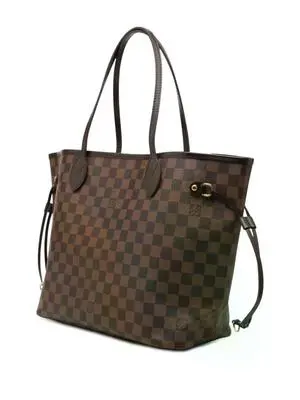 LOUIS VUITTON Damier Ebene Neverfull Mm Tote Bag